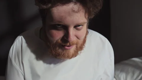 Man With Psychopathy Disorder In Ward | Stock Video | Pond5