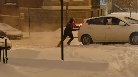 Pushing The Car Stock Videos – Royalty-Free HD & 4K Videos