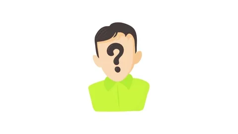 Man question icon animation | Stock Video | Pond5