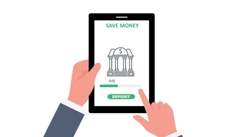 Man saving money into savings bank accou... | Stock Video | Pond5