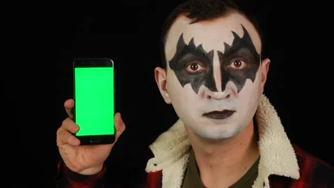 Scary Face Green Screen Stock Video Footage | Royalty Free Scary Face ...