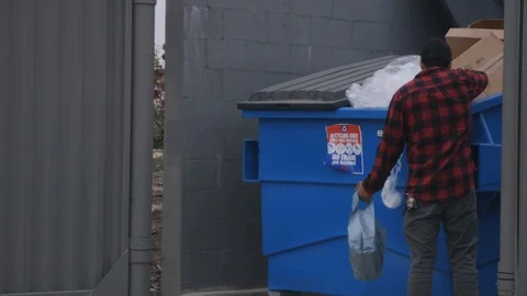 Man Dumpster Stock Video Footage | Royalty Free Man Dumpster Videos | Pond5
