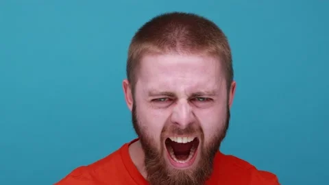 Strong Man Screaming Stock Footage ~ Royalty Free Stock Videos | Pond5