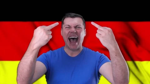 A man showing middle fingers with two ha... | Stock Video | Pond5