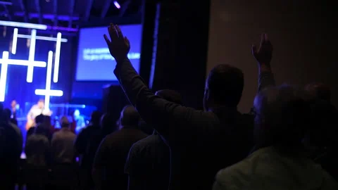 Man Singing at Church Worship Service, C... | Stock Video | Pond5