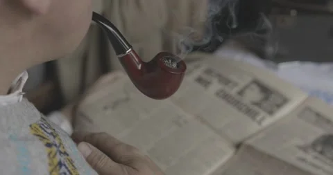 Pipe Smoking Man Stock Videos – Royalty-Free HD & 4K Videos