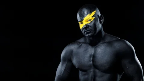 Man sports fan and bodybuilder athlete w... | Stock Video | Pond5