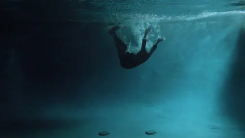 Man Starts to Drown After Being Thrown I... | Stock Video | Pond5