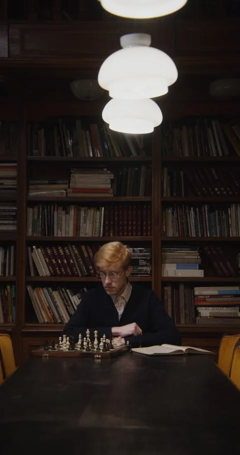 A man is studying with concentration to ... | Stock Video | Pond5