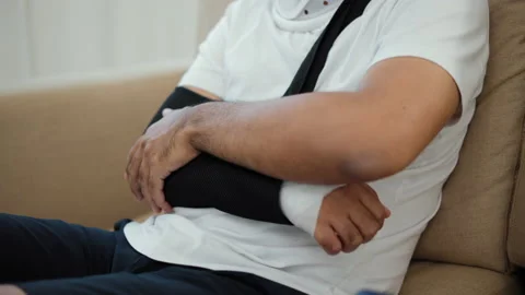 Man suffered pain from accident fracture... | Stock Video | Pond5