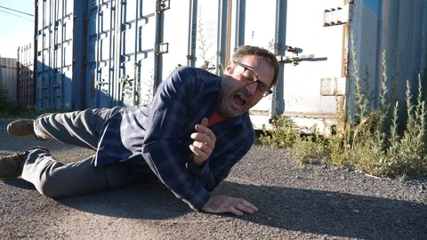 Man Suffering a Heat Stroke Feeling Dizz... | Stock Video | Pond5