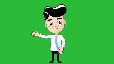 Man Talking Head Animation Character Loo... | Stock Video | Pond5