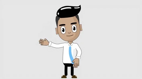 Man Talking Head Animation Character Loo... | Stock Video | Pond5