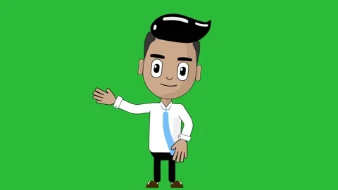 Man Talking Head Animation Character Loo... | Stock Video | Pond5