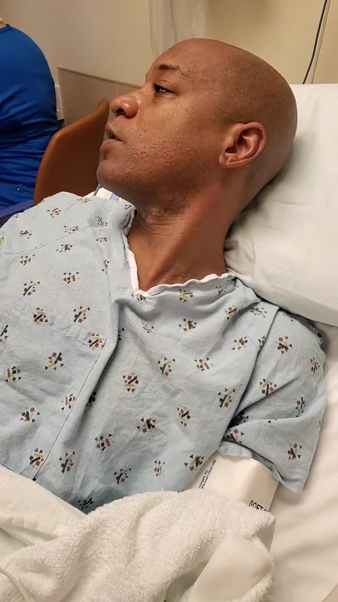 Man Tells Bizarre Tale Coming Out of Ane... | Stock Video | Pond5