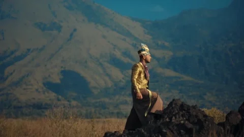 Man in traditional attire standing again... | Stock Video | Pond5