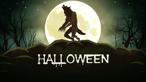 Man turns into werewolf. Scary night wit... | Stock Video | Pond5