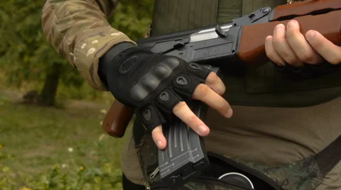 Kalashnikov Gun Stock Footage ~ Royalty Free Stock Videos | Pond5