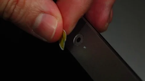 Hand Blocking Camera Lens Stock Footage ~ Royalty Free Stock Videos | Pond5