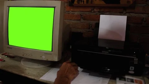 Old Computer Green Screen Stock Videos – Royalty-Free HD & 4K Videos ...