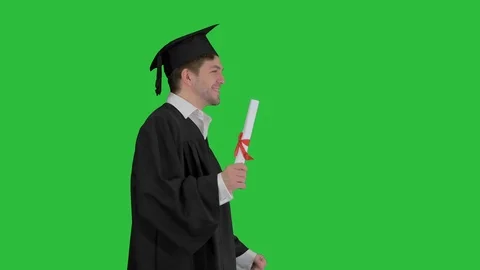 Man walking to the graduation ceremony o... | Stock Video | Pond5