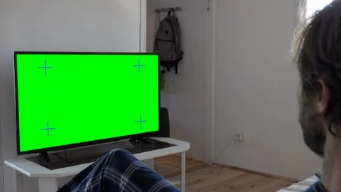 People Watching Tv Green Screen Stock Footage ~ Royalty Free Stock ...