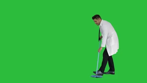 Green Screen Chroma Key Broom Stock Footage ~ Royalty Free Stock Videos ...