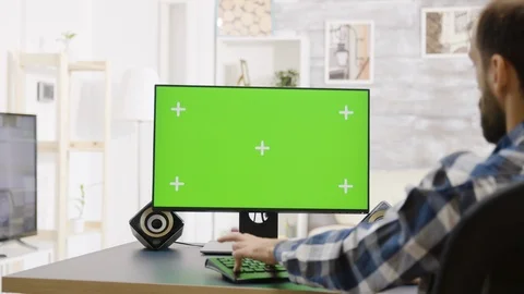 Green Screen Monitor Stock Videos – Royalty-Free HD & 4K Videos