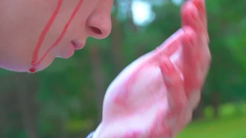 Man Running Blood Stock Videos – Royalty-Free HD & 4K Videos | Pond5