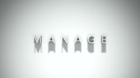 manage 3D title animation with shadows o... | Stock Video | Pond5