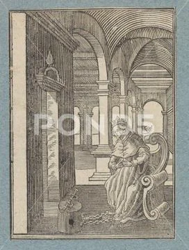 Photograph: Manasse in prison. King Manasse from Judam converts into ...