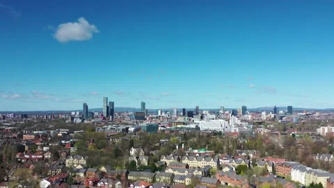 Manchester 2021 sunny city centre skylin... | Stock Video | Pond5