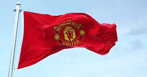 Manchester United Flag Stock Footage ~ Royalty Free Stock Videos | Pond5