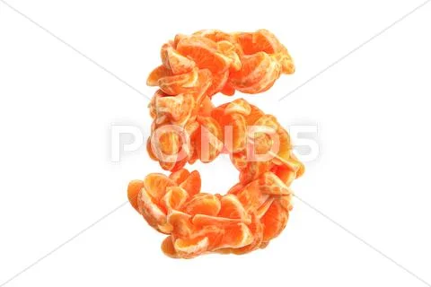 Mandarin symbol 5 on white background ~ Clip Art #36562655