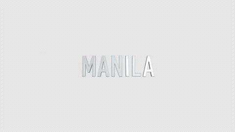 Manila 3D title animation metal letters ... | Stock Video | Pond5