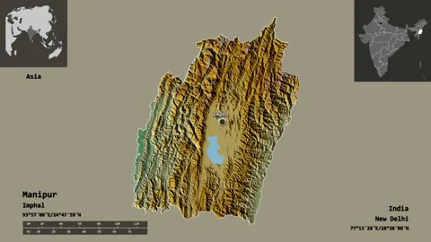 Manipur Map Stock Video Footage | Royalty Free Manipur Map Videos | Pond5