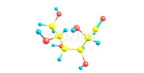 Mannose molecular structure isolated on white ~ Clip Art #161969603