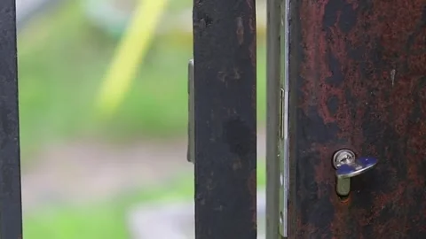 Man Opening Gate Stock Video Footage | Royalty Free Man Opening Gate ...