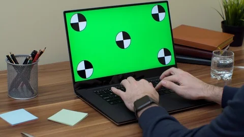 Man's hands taping on the laptop compute... | Stock Video | Pond5