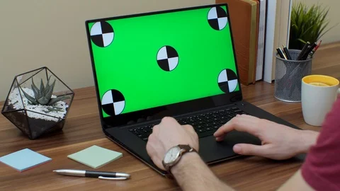 Man's hands taping on the laptop compute... | Stock Video | Pond5