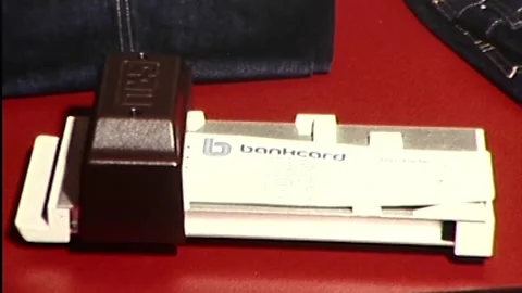 Manual Credit Card Processing (card impr... | Stock Video | Pond5