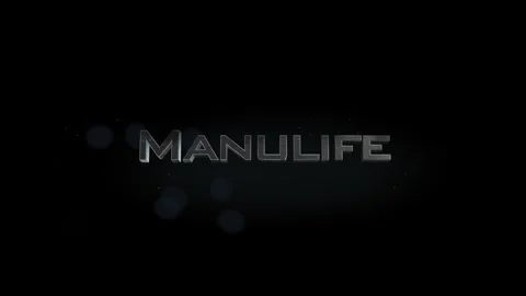 Manulife 3D title word made with metal a... | Stock Video | Pond5