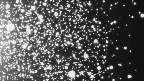 Many abstract small white particles in s... | Stock Video | Pond5