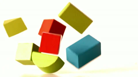 Building Blocks Falling Stock Video Footage | Royalty Free Building ...
