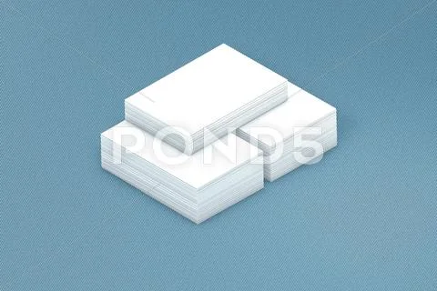Many cards stack of paper template to presentation Illustration #51934828