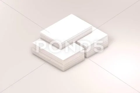 Many cards stack of paper template to presentation Illustration #52177764