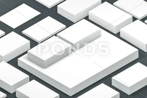 Many cards stack of paper template to presentation: Graphic #52320133