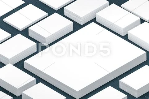Many cards stack of paper template to presentation: Graphic #52554497