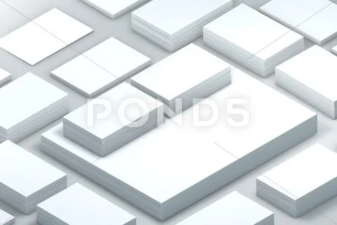 Many cards stack of paper template to presentation: Royalty Free #52900658