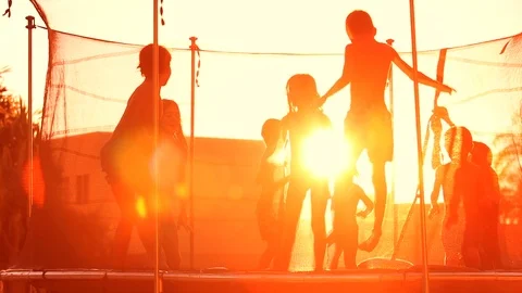 Bouncing Kids Stock Footage ~ Royalty Free Stock Videos | Pond5